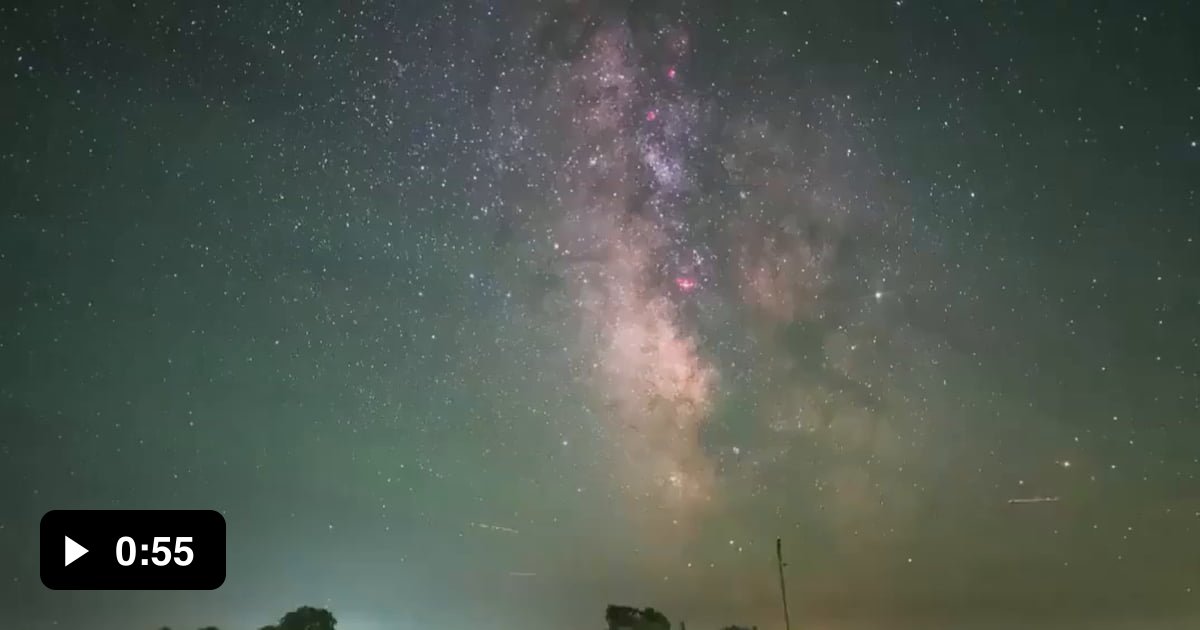 This is a stunning view of earth rotation from a static camera. - 9GAG