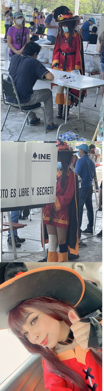 Megumin voting in México - 9GAG