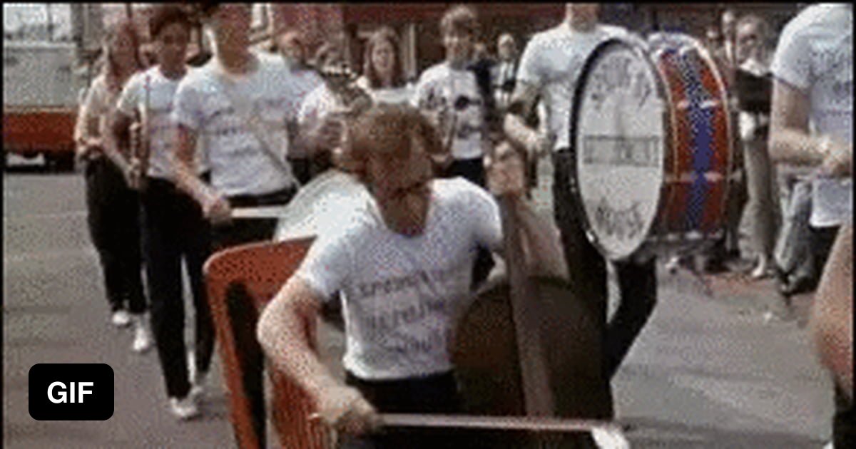 Playing the cello in a marching band - 9GAG
