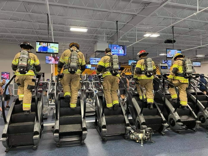Amarillo Fire Department climbing 110 stories on treadmills in honor of ...