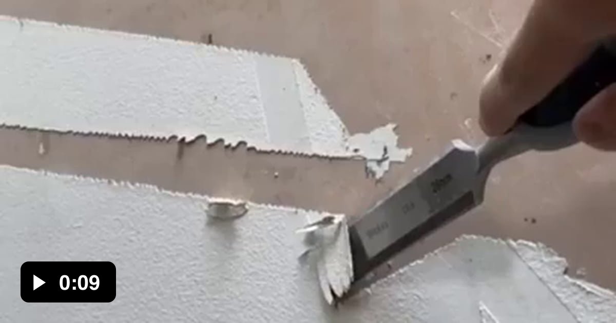 Scraping off paint... - 9GAG