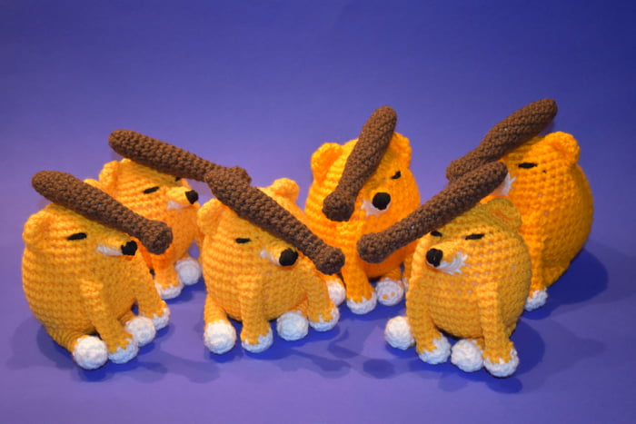 I crochet the "Bonk! Go to Horny Jail" Doge Meme (Bonk Army) - 9GAG