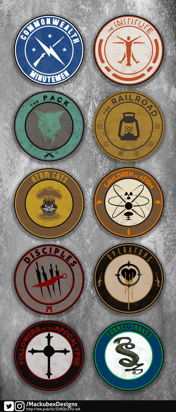Fallout Faction Badges - Part 2 - 9GAG