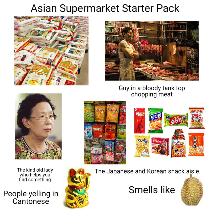 Asian Supermarket Starter Pack - 9GAG