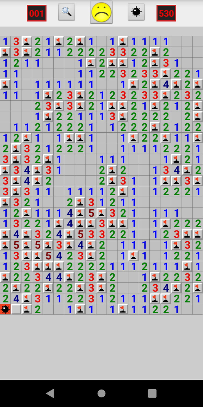 Minesweeper: 50/50 chance hahahahah - 9GAG