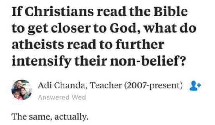 Madlad atheist - 9GAG