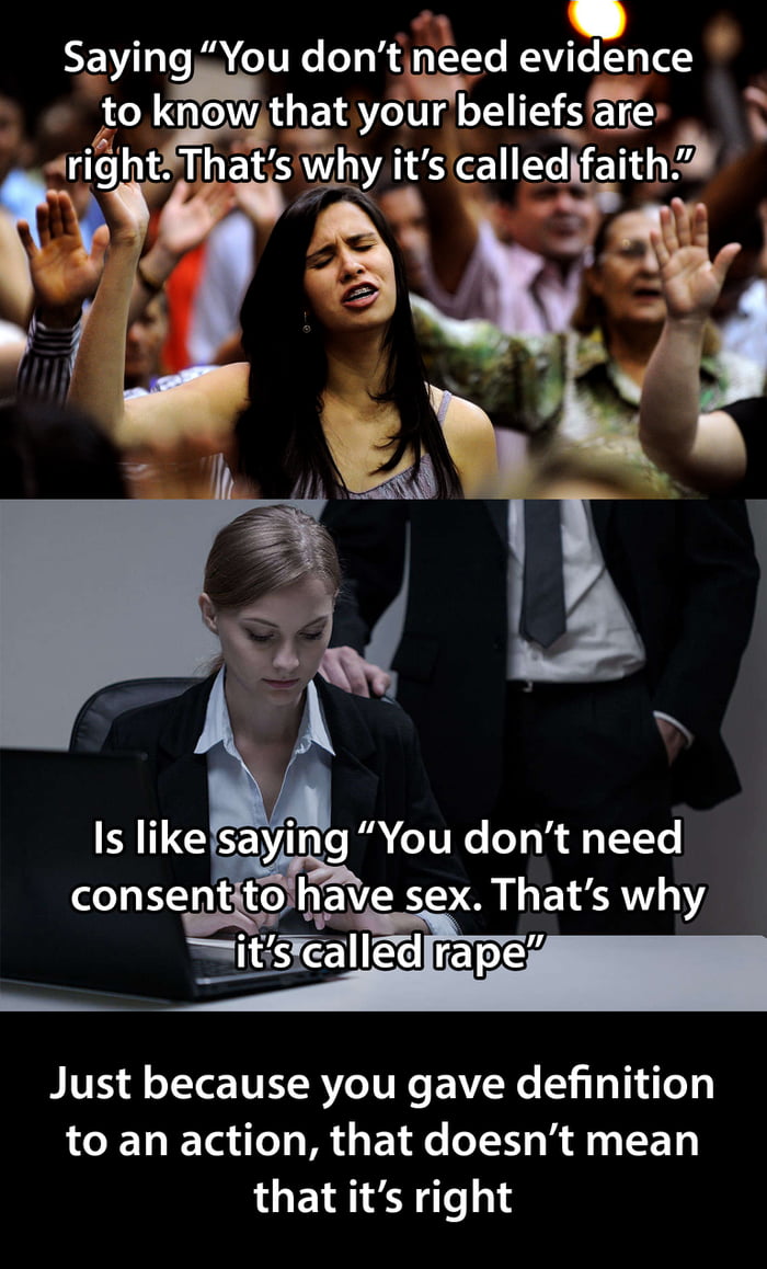 For people about to post the neckbeard atheist image, look at the tag. - 9GAG