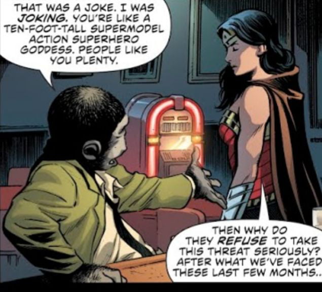 Bobo gives Wonder Woman a pep talk - 9GAG