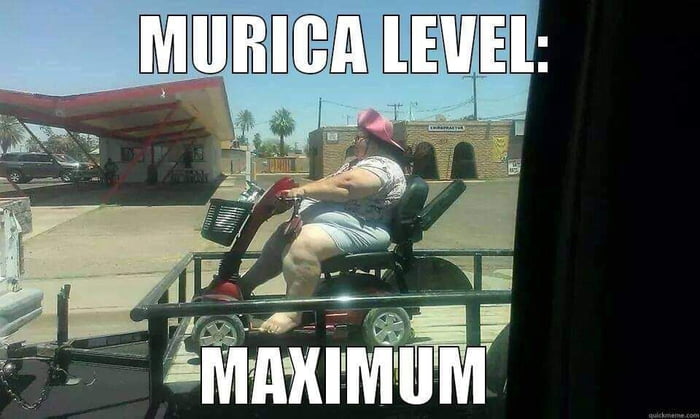 Murica Meme Wheelchair