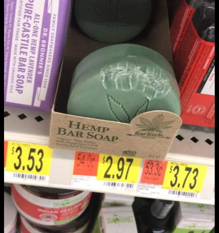 Bite Marks On Hemp Soap.... No, they're not edibles sir. - 9GAG