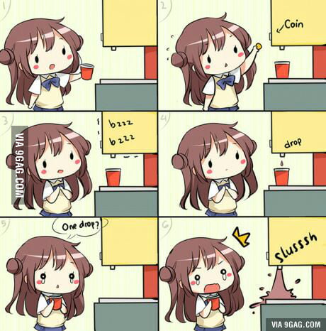 Poor anime girl - 9GAG