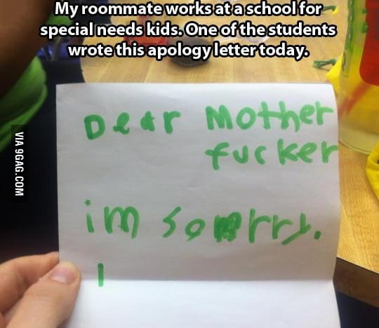 Sincere Apology - 9GAG