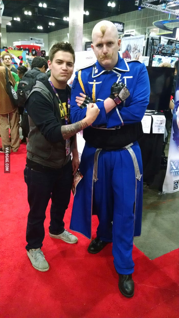 Me with this awesome Major Armstrong cosplay. - 9GAG