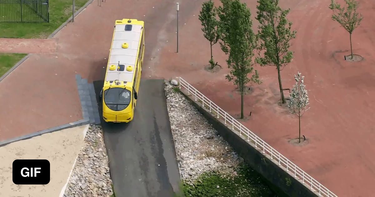 Row, row, row your bus, gently down the stream... - 9GAG