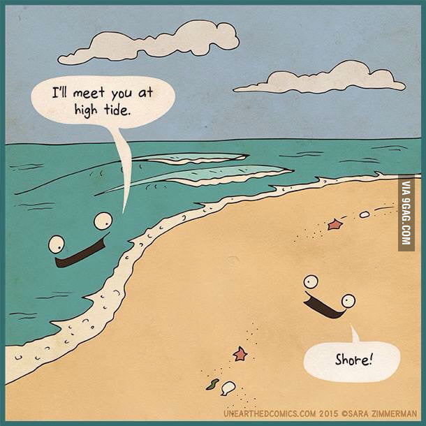 A seaside pun. - 9GAG