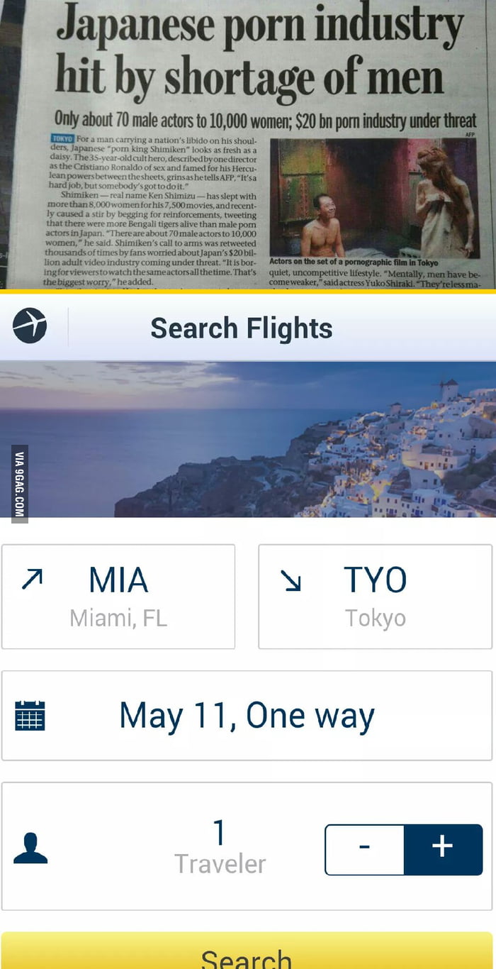 Japanese Porn Industry Short on Men - 9GAG