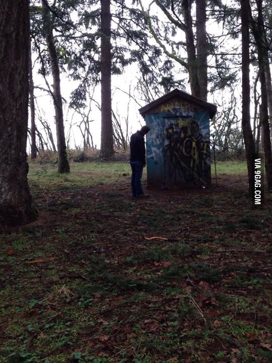 Random shack in the woods. - 9GAG
