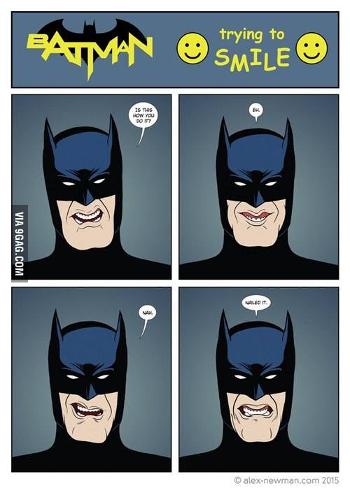 Trying to smile - 9GAG