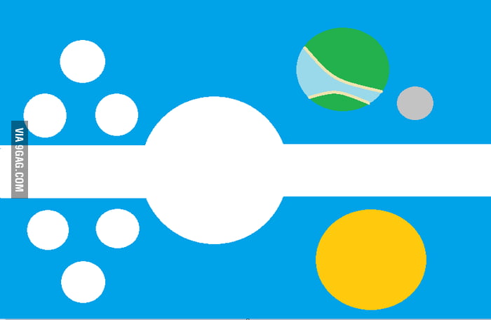 I created a flag of our solar system :P - 9GAG