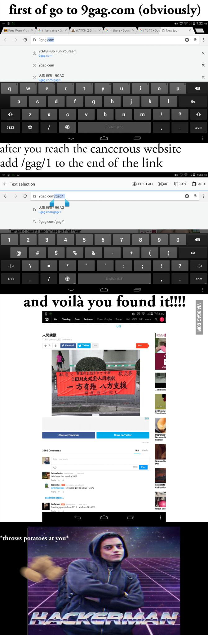 Here's how to find the very first 9gag post - 9GAG