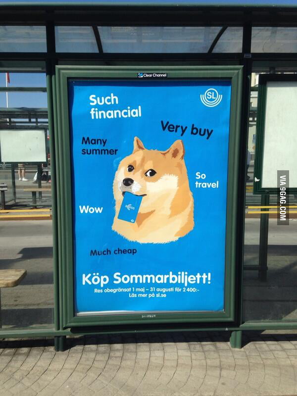 Swedish metro train Doge advertisement - 9GAG