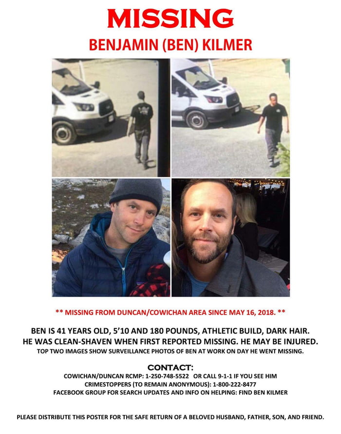 Missing Person Ben Kilmer - 9GAG