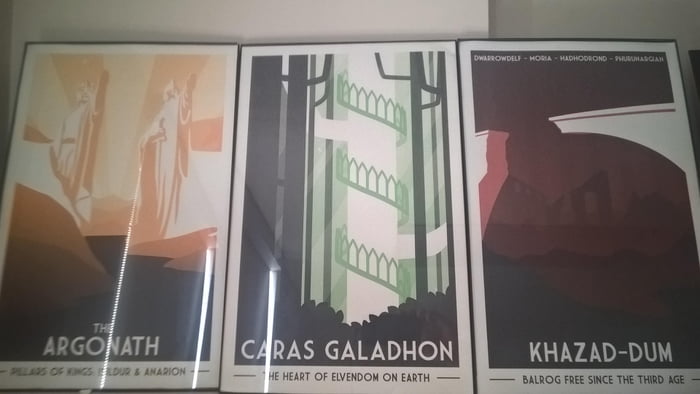 Some minimalist poster prints I picked up a few years back - 9GAG