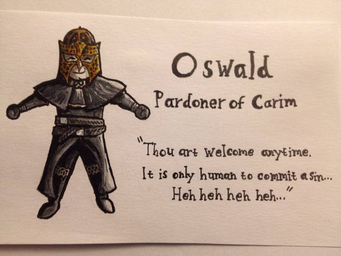 I drew Oswald the Pardoner from Dark Souls - 9GAG