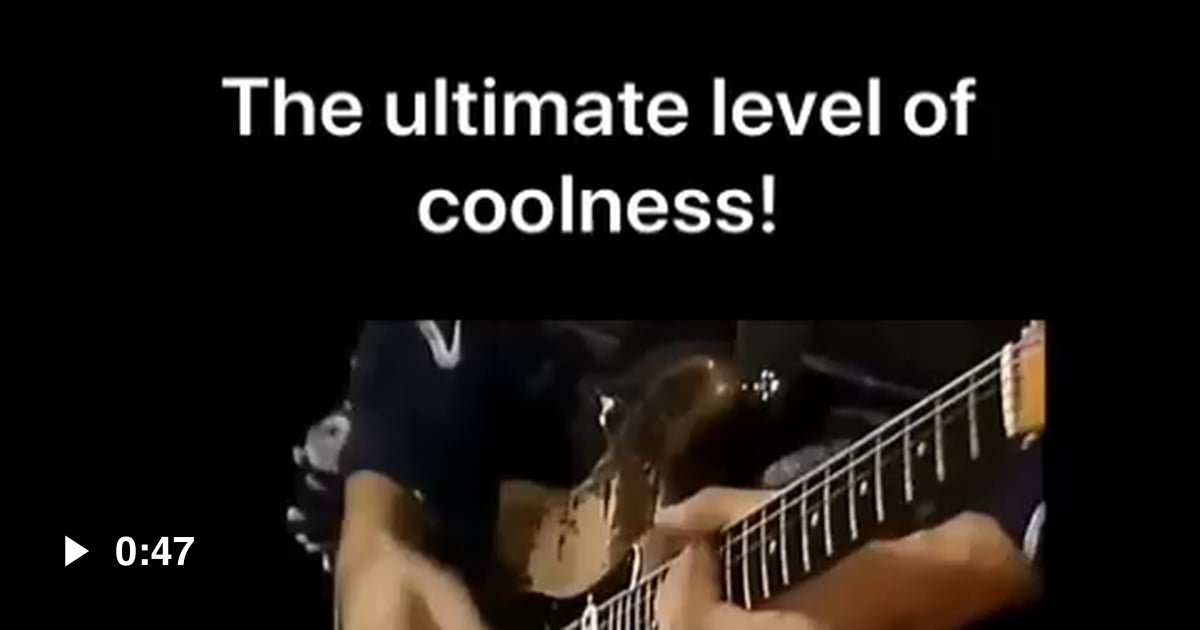 You may be cool, but you never be as cool as Stevie Ray. This guy got ...