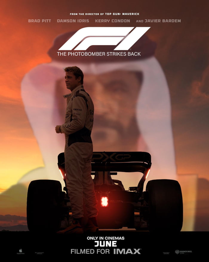 Poster for the upcoming F1 movie. - 9GAG