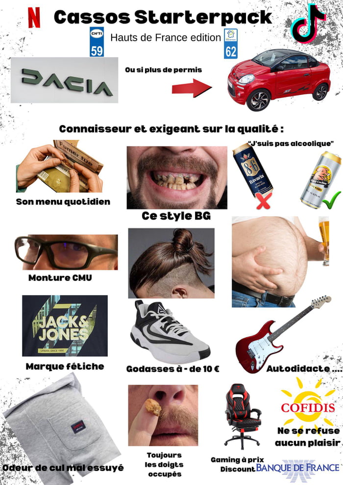 Cassos Starterpack "Hauts de France édition" - 9GAG
