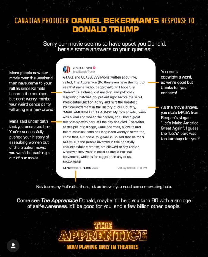 The producer of The apprentice just destroy the actual apprentice - 9GAG