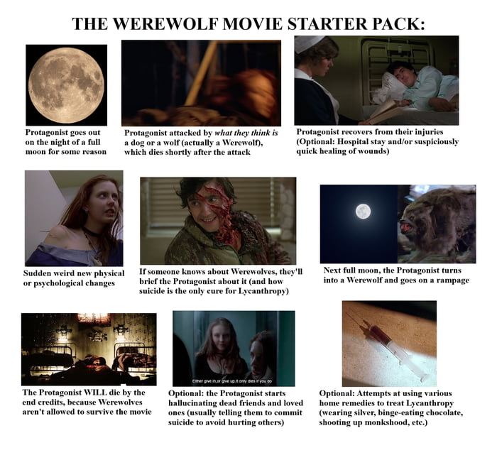 The Werewolf Movie Starter Pack: - 9GAG