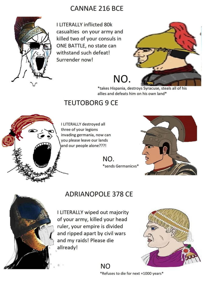 I keep adding memes about the Roman Empire until I get bored or die ...
