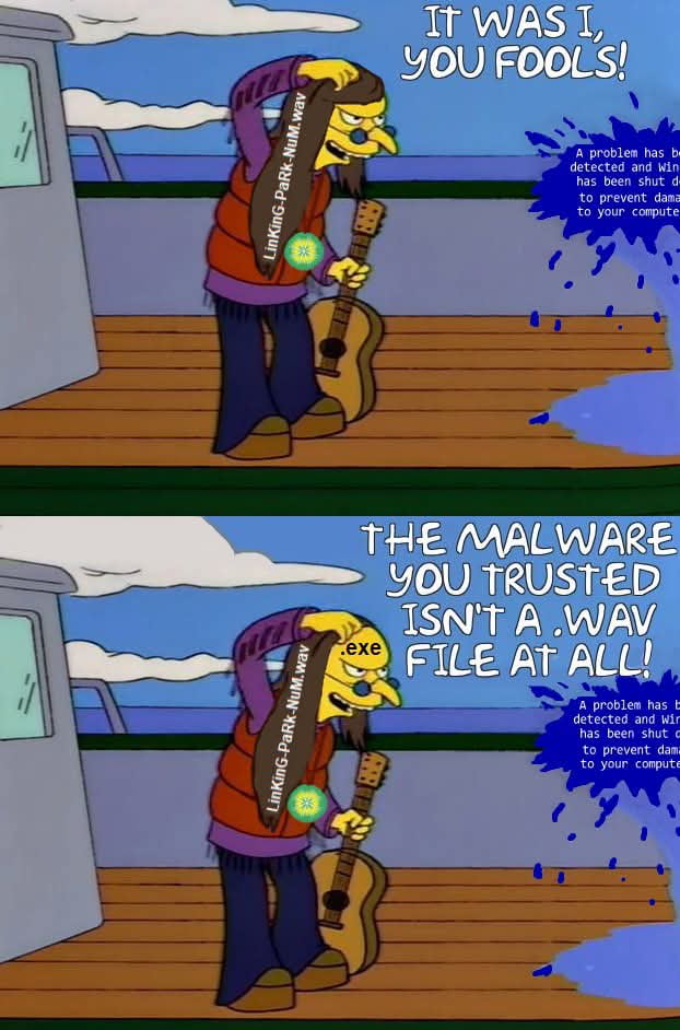 And all this time, I've been seeding harmless .bat files - 9GAG