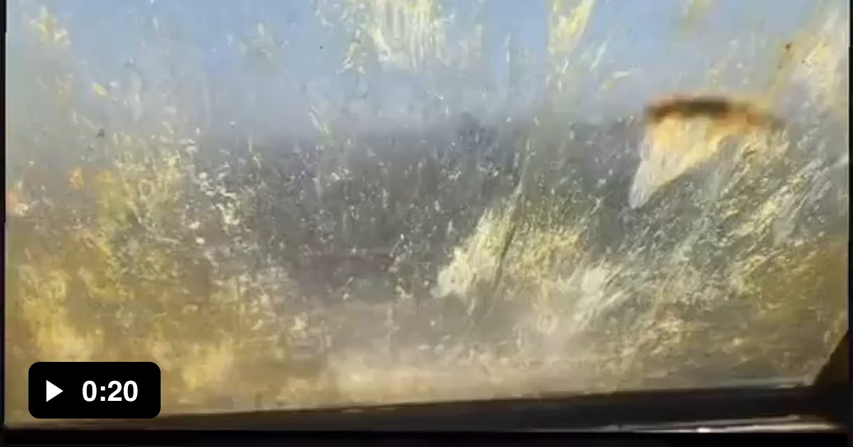 Crop duster aircraft flying through a swarm of insects. - 9GAG