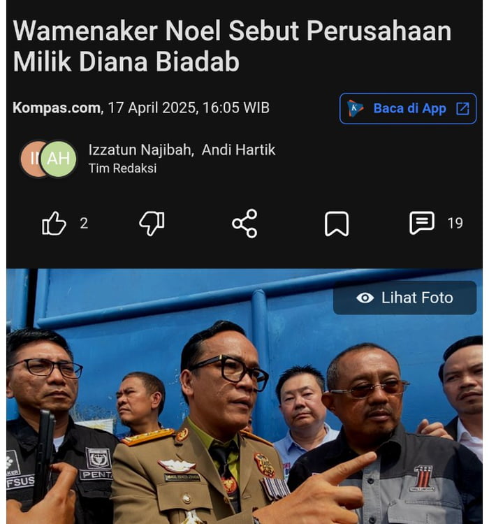 Wamen ini janji buruh tidak di PHK, buruh di bayar THR nya. Kenyataannya pret.. Eh sekarang dia ...