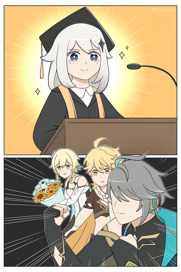 Paimon’s graduation 🎓 - 9GAG