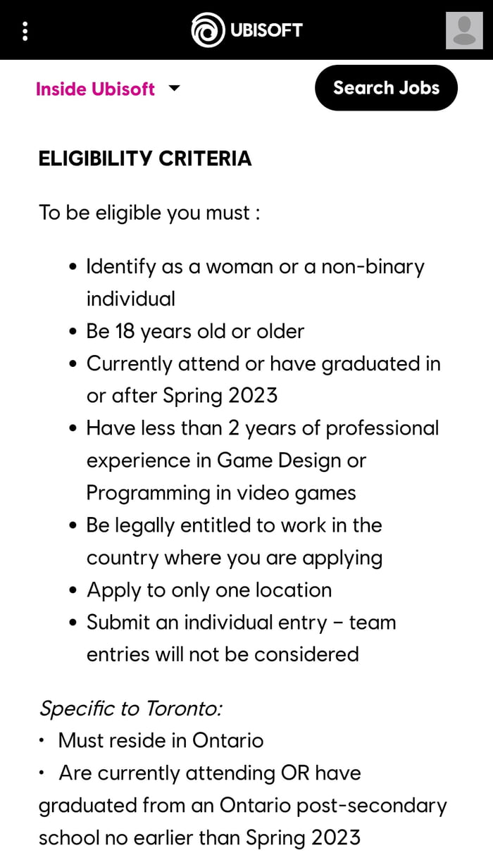 Ubisoft is discriminating men. Only women and non-binary accepted. - 9GAG
