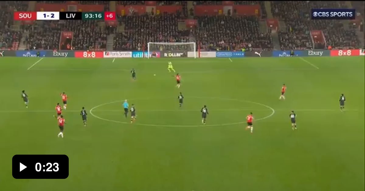 Jarell Quansah red card shout v Southampton 93’ - 9GAG