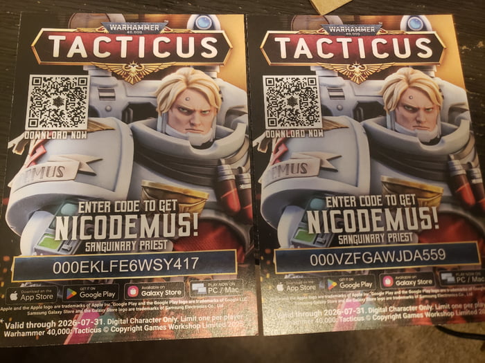 Some codes for anyone who wants - 9GAG