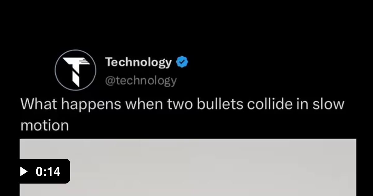 Two bullets colliding in slow motion. - 9GAG