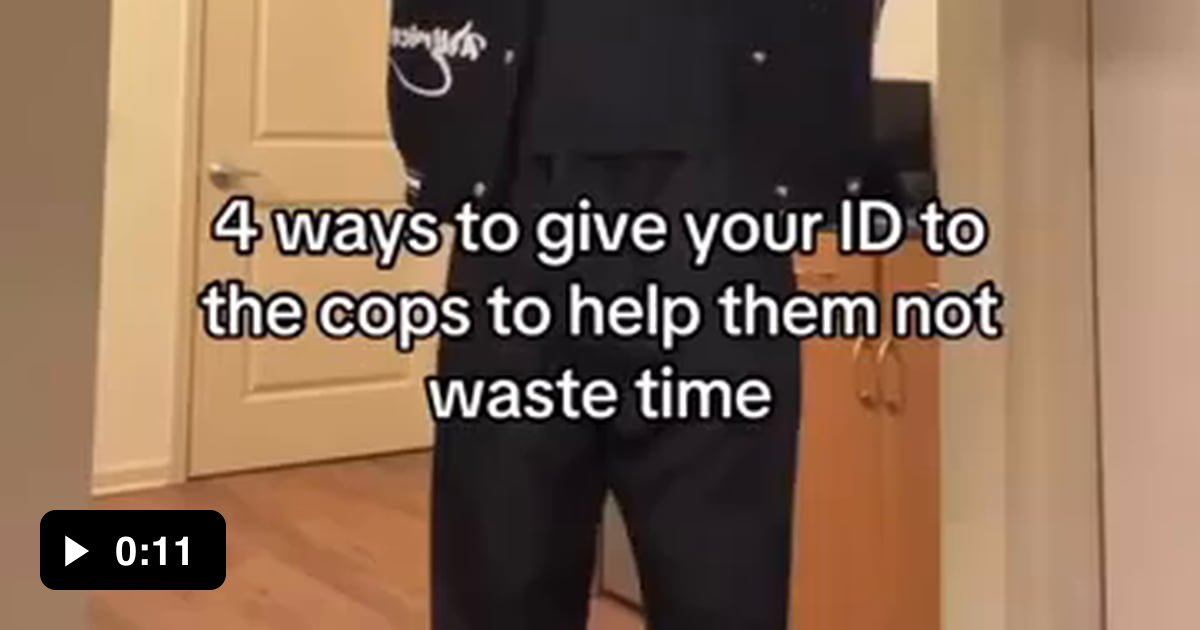 4 ways to give your ID to cops without wasting time.. - 9GAG