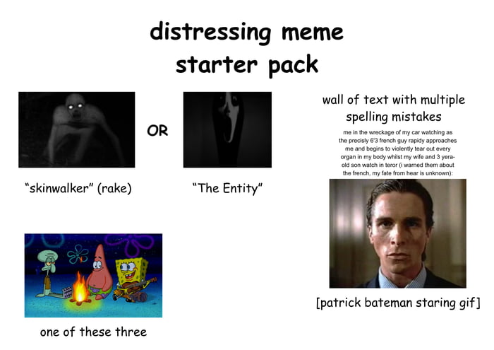 Distressing Meme Starter Pack - 9GAG
