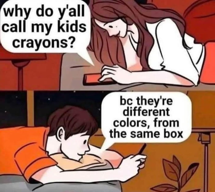 Different colors, same box. - 9GAG