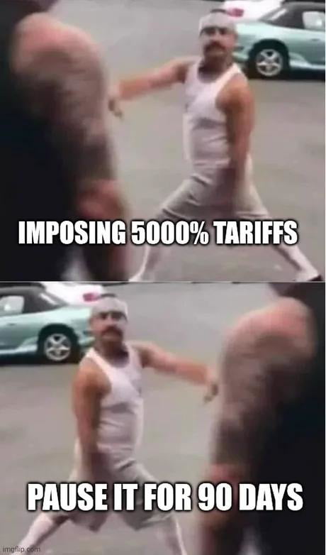 2 weeks till the tariff pause will be over and still got no deal. - 9GAG