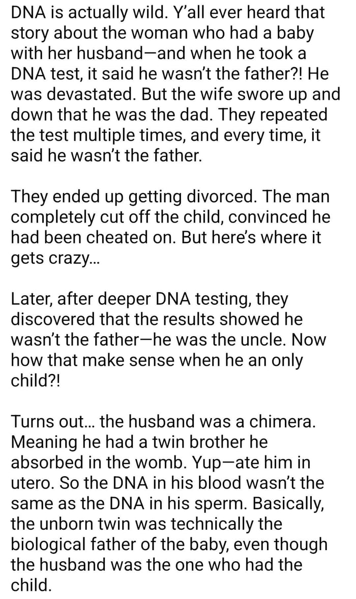 DNA is truly stranger than fiction - 9GAG