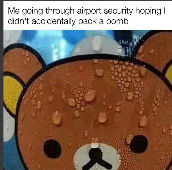 Sweating going through customs - 9GAG