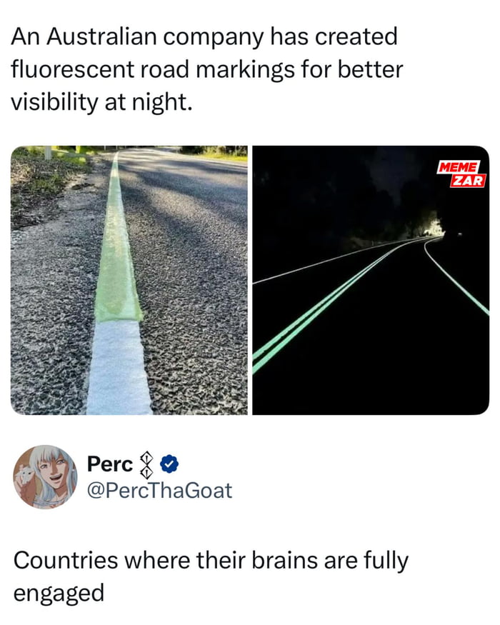 A truly bright idea for road safety. - 9GAG