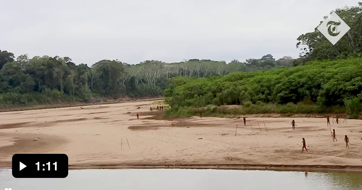 Rare footage of largest uncontacted tribe in the world - 9GAG